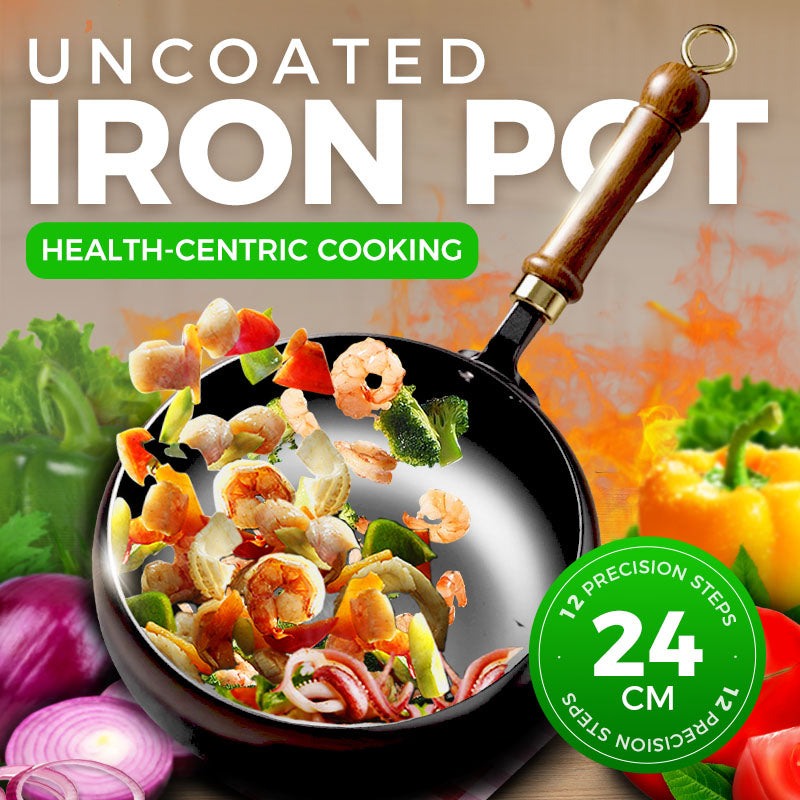 ⏳Time-limited Special⌛Uncoated Thick Iron Pot – forubom