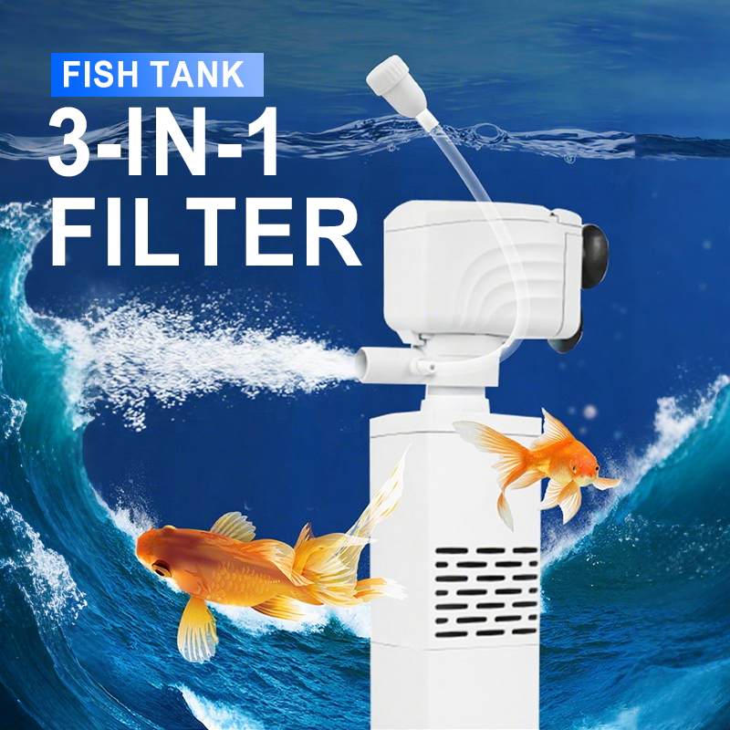 Fish Tank 3-in-1 Filter - Filtration, Oxygenation & Water Pumping – forubom